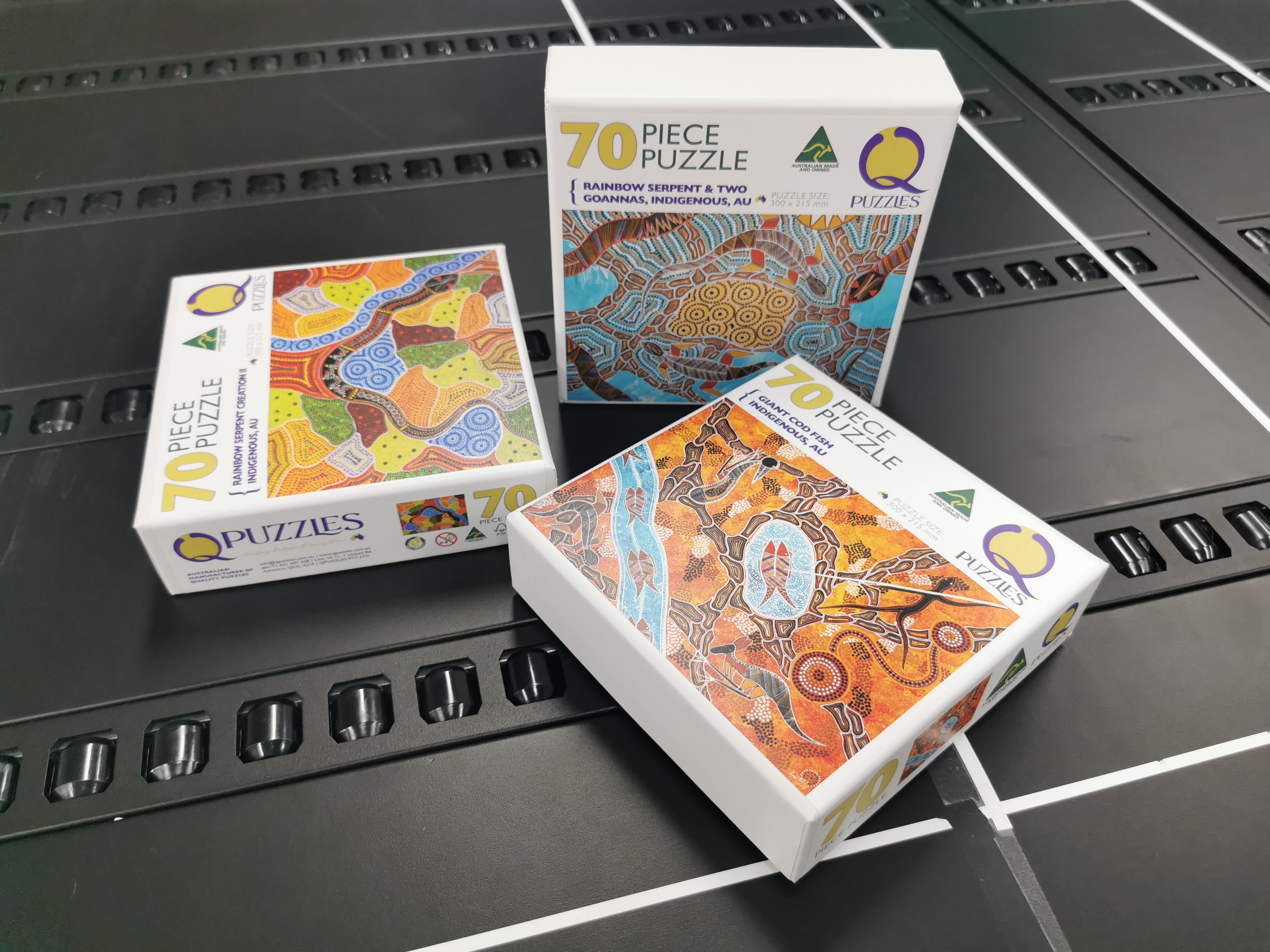 Rob Molhoek creates an Australian Made jigsaw puzzle at Qpuzzles ...