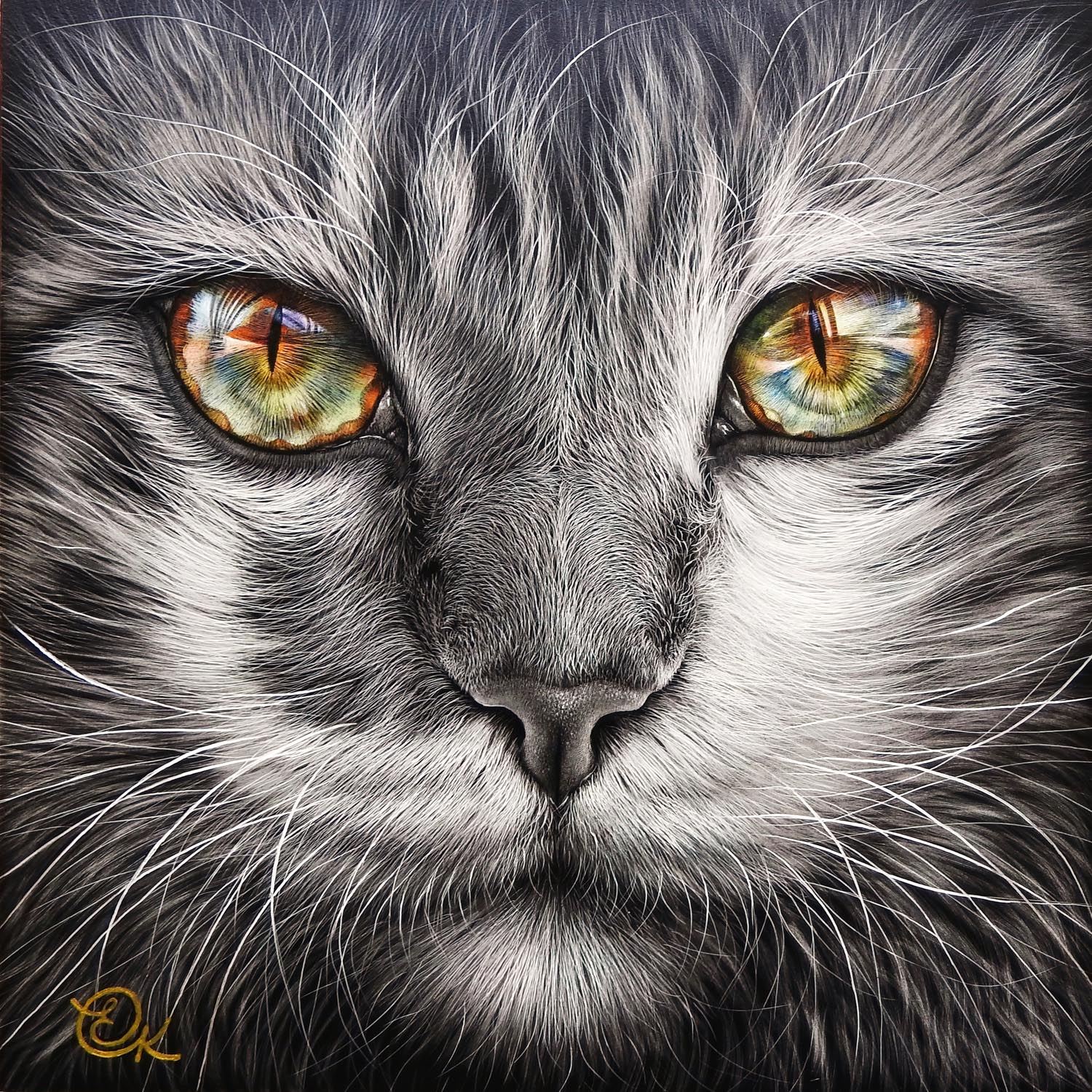 Cat-Reflections (Square) - QPuzzles