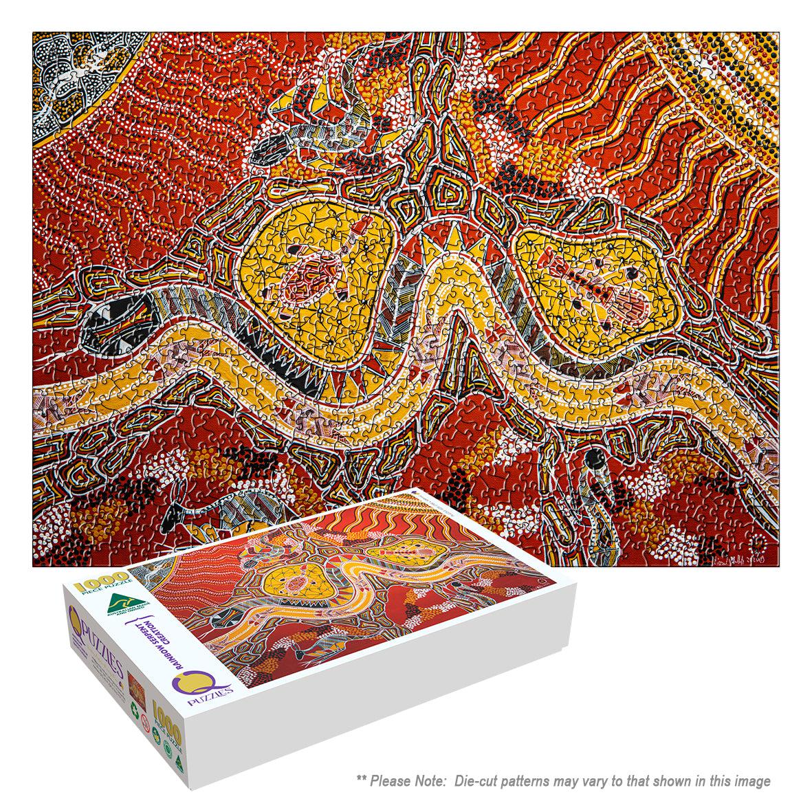 Rainbow Serpent Creation (Landscape) - QPuzzles