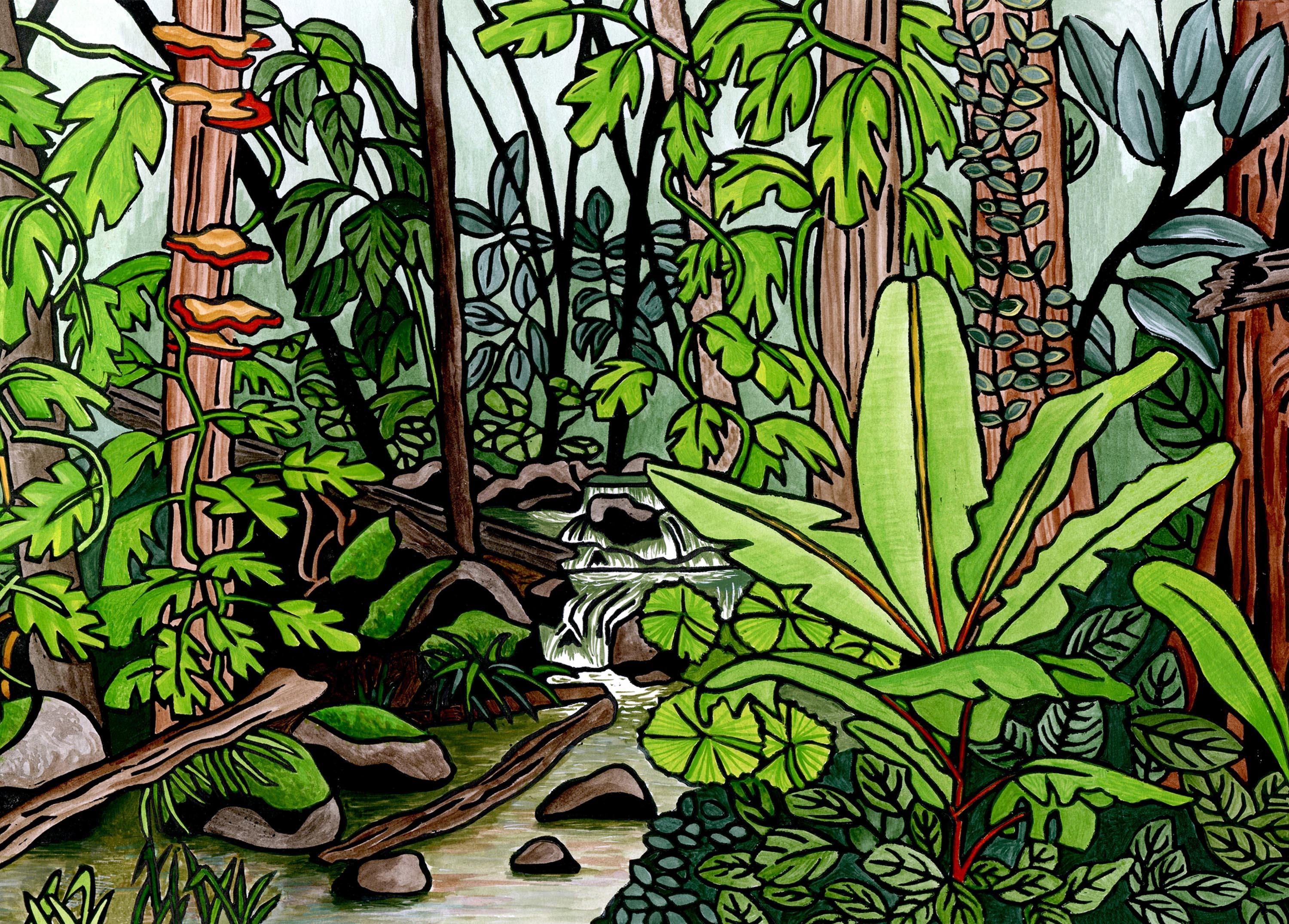 Waterfall Jigsaw Puzzle (Landscape) - QPuzzles