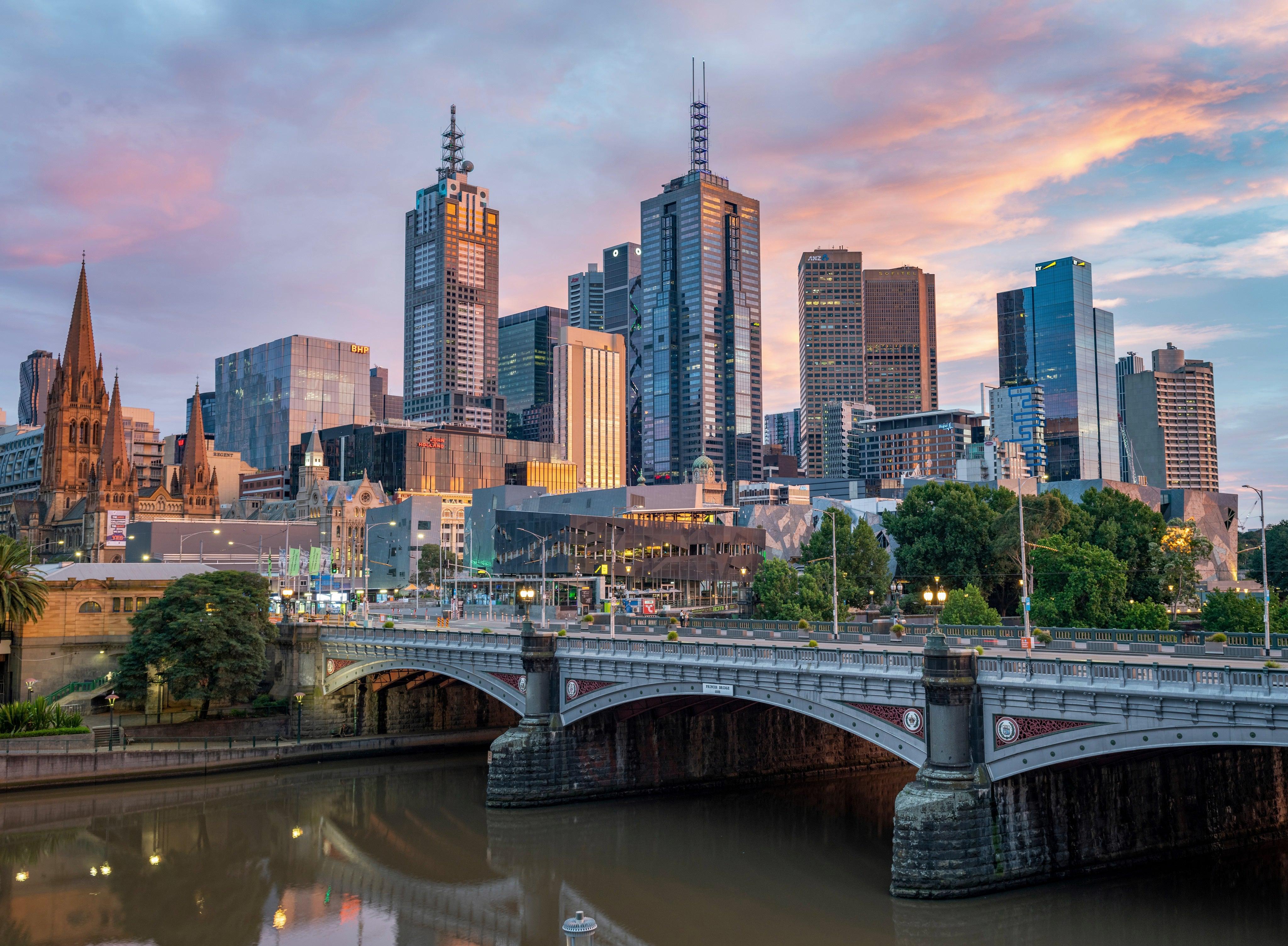 Melbourne CBD at Sunrise (Landscape) - QPuzzles